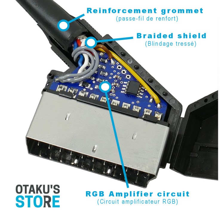 Premium RGB scart cable for Sega Mark III